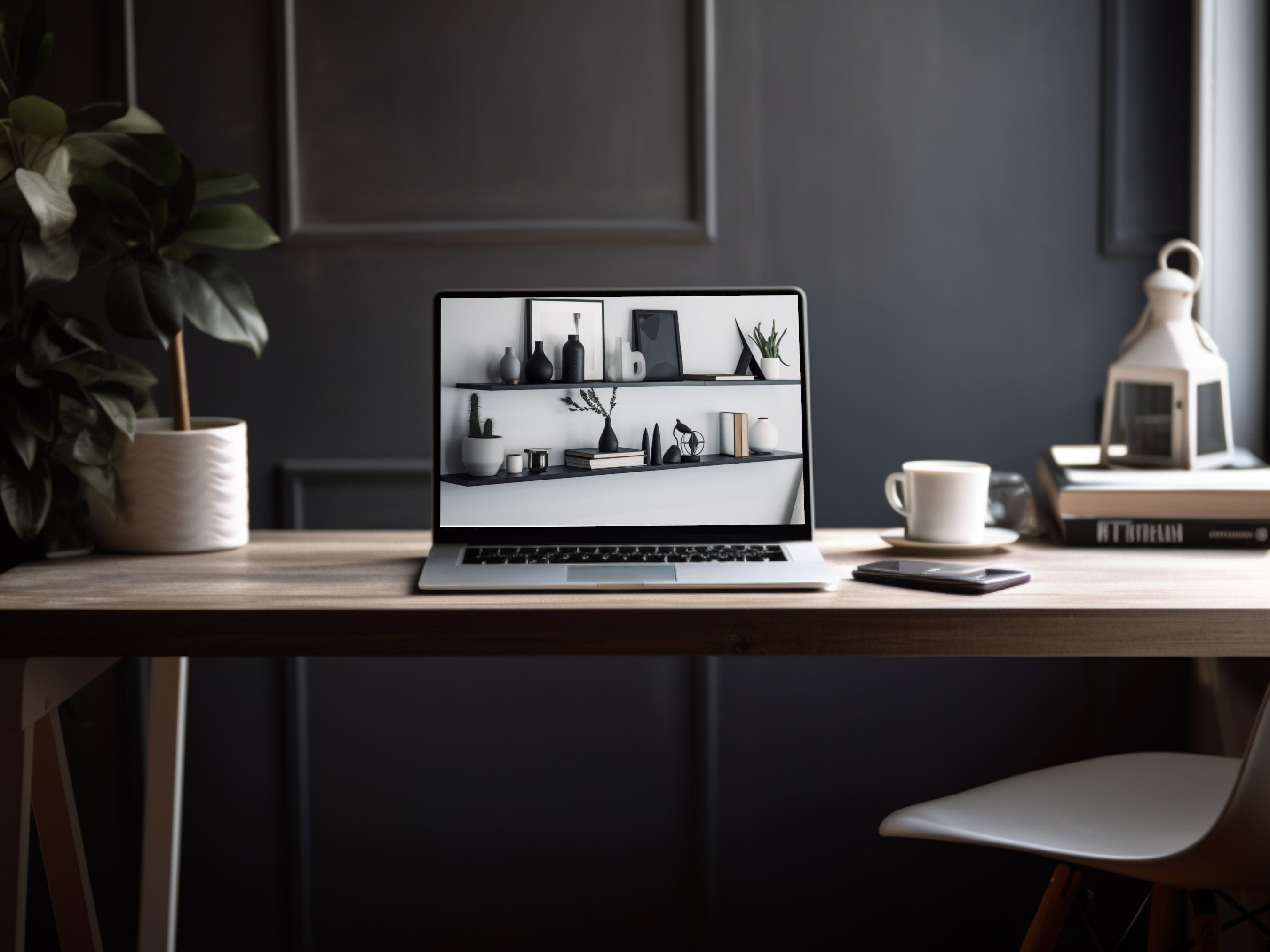 Simple Decor Zoom Background, Simple Shelf Design - Etsy