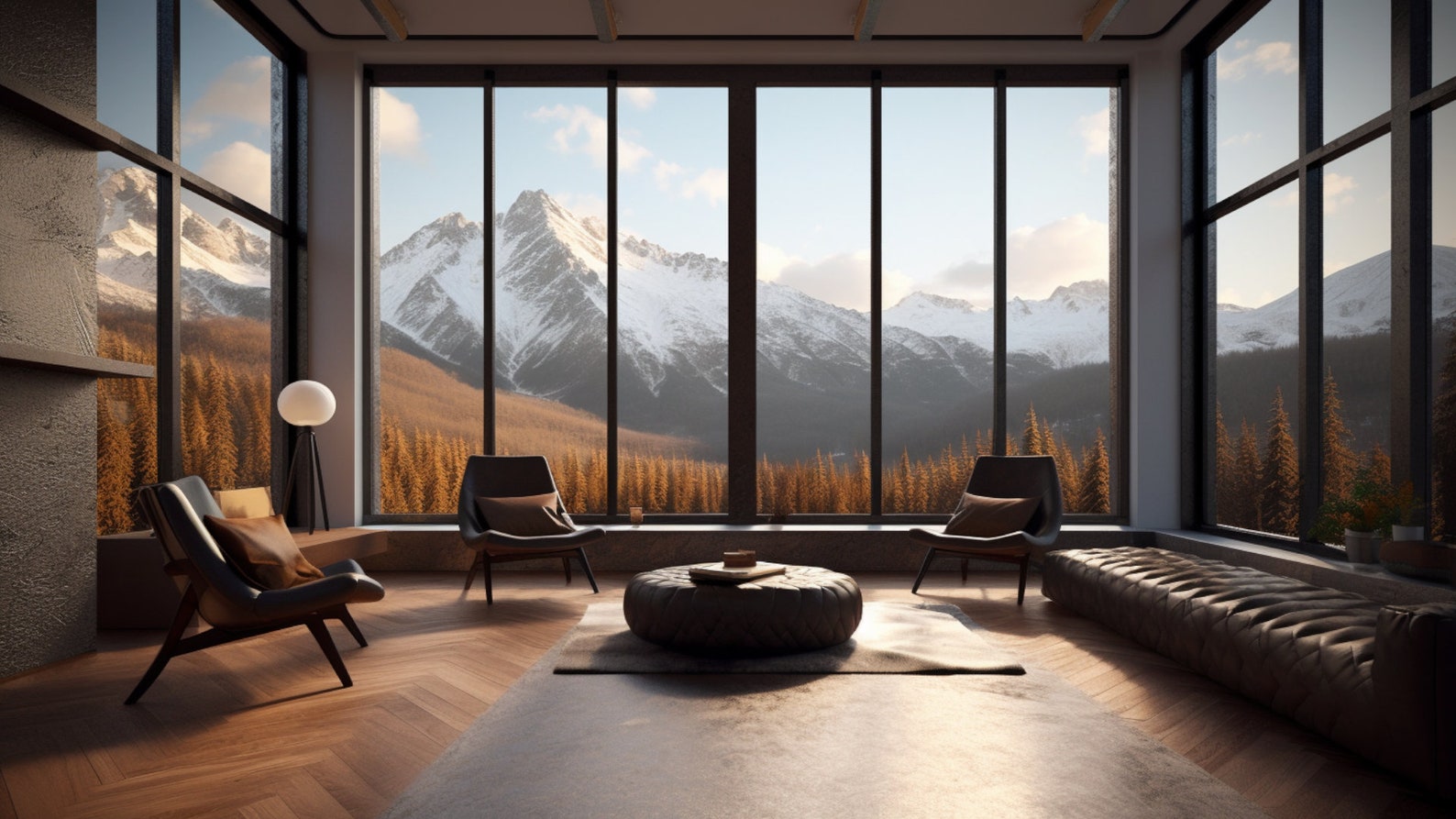 Zoom Virtual Background, Spacious Mountain View Zoom Meeting Backdrop ...