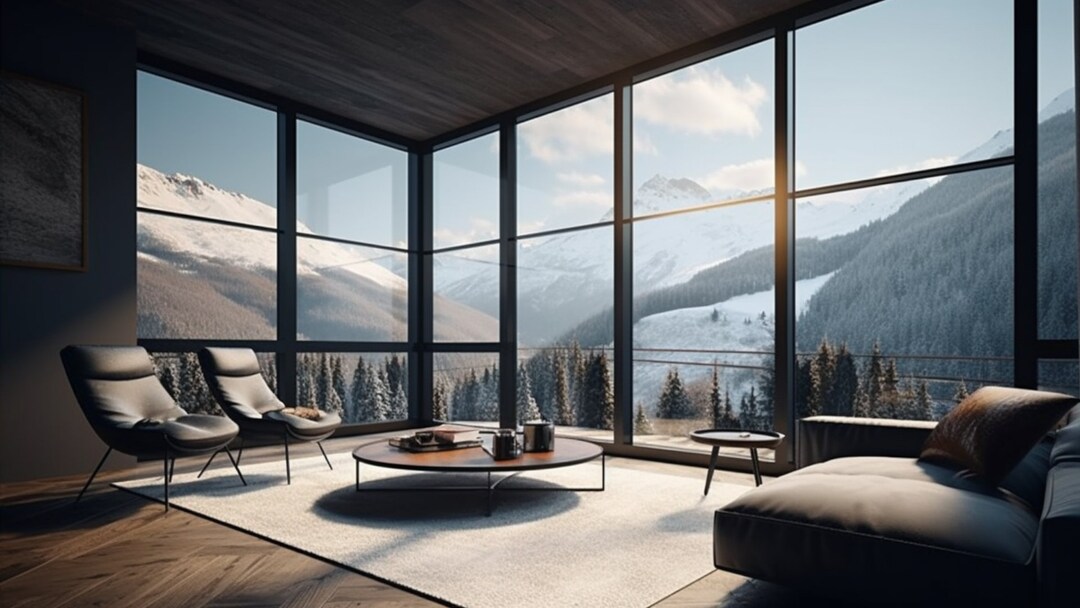 Zoom Virtual Background, Spacious Mountain View Zoom Meeting Backdrop ...