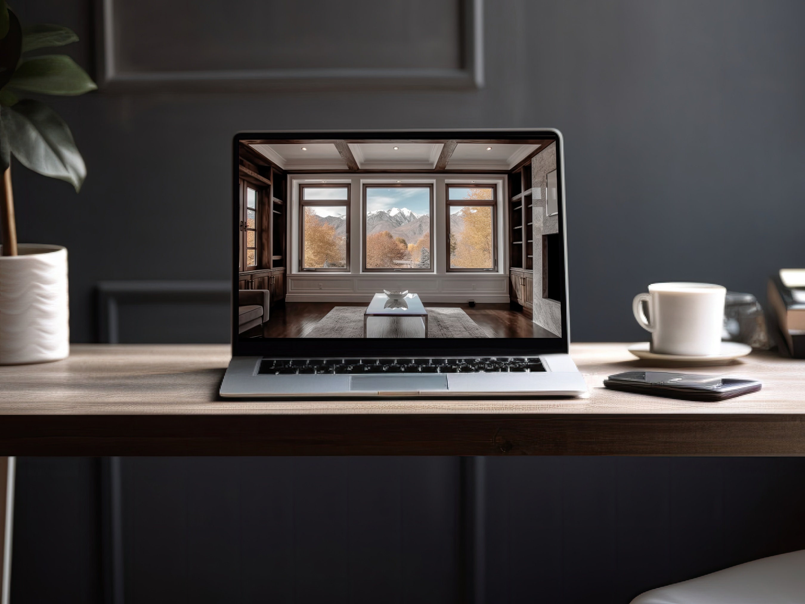 Zoom Mountain View Virtual Background, Spacious Zoom Meeting ...