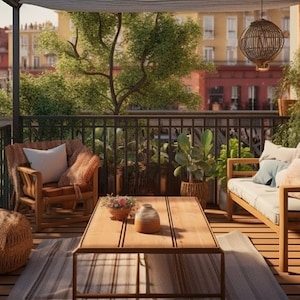 Zoom Outdoor Patio Backgrounds, Digital Backdrops for Your Next Zoom ...
