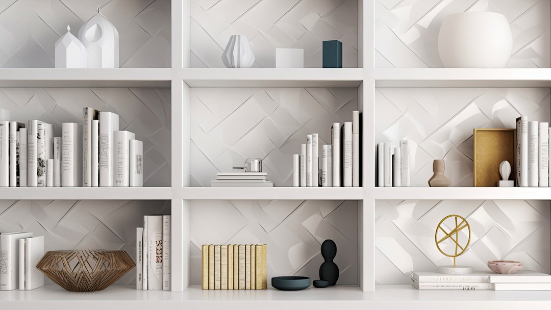 Simple Decor Zoom Background, Simple Shelf Design - Etsy