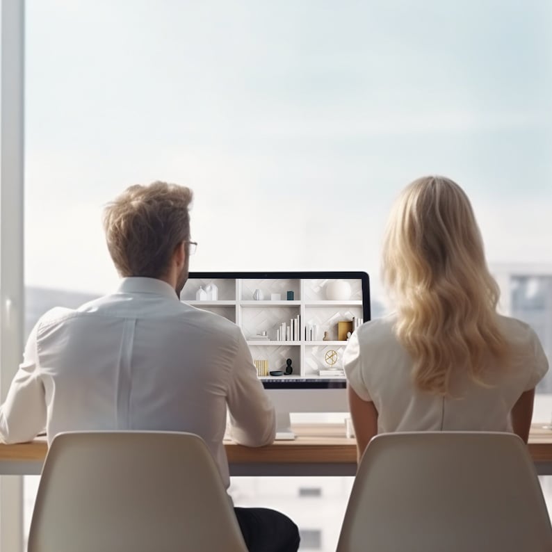 Simple Decor Zoom Background, Simple Shelf Design - Etsy