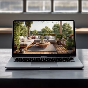 Zoom Outdoor Patio Backgrounds, Digital Backdrops for Your Next Zoom ...