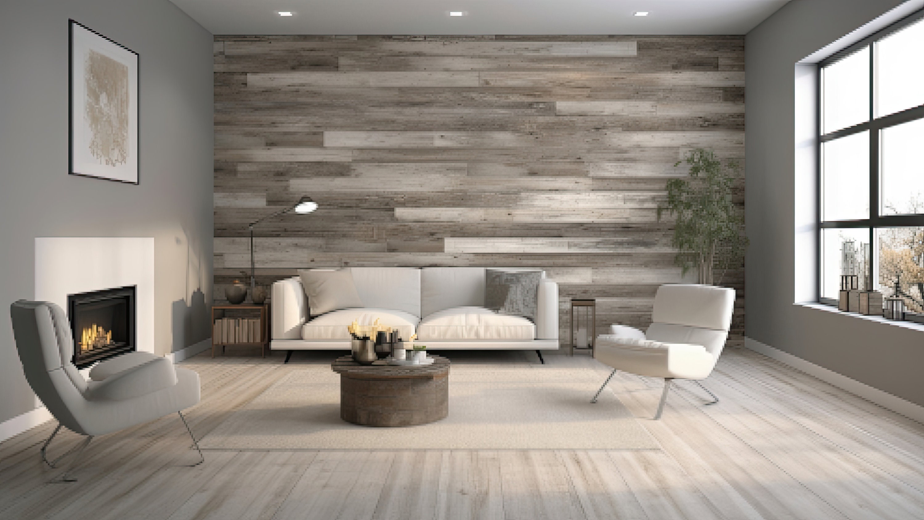 Farmhouse Zoom Backdrop,mixed Grey Accent Wall Design, Farmhouse Zoom ...