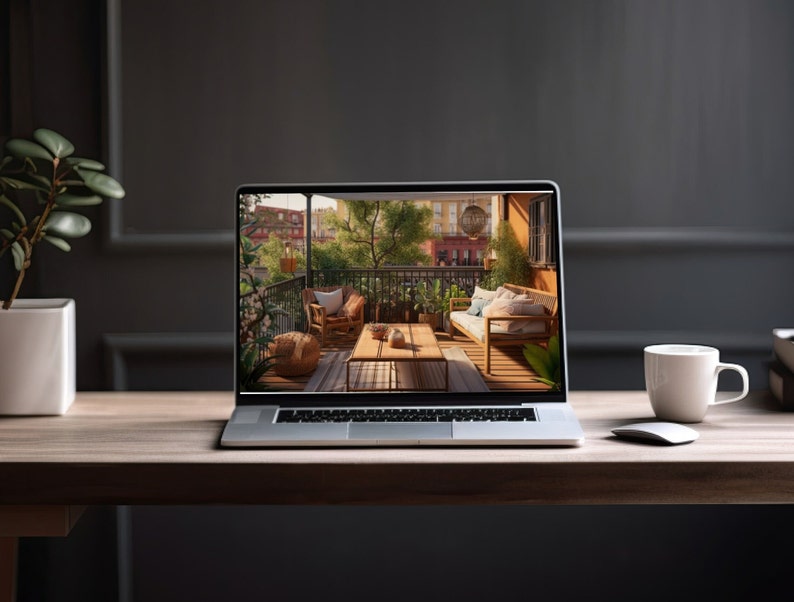 Zoom Outdoor Patio Backgrounds, Digital Backdrops for Your Next Zoom ...