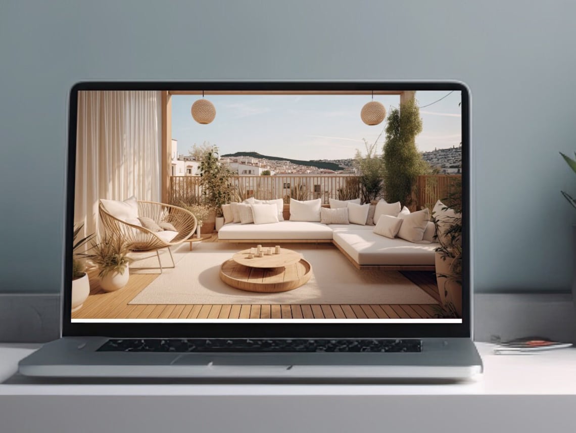 Zoom Outdoor Patio Backgrounds, Digital Backdrops for Your Next Zoom ...