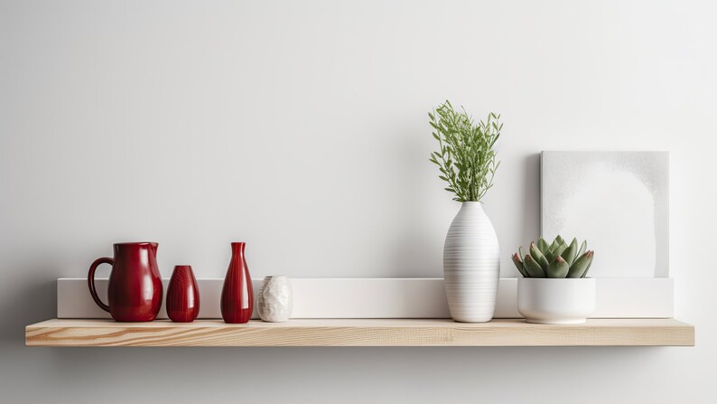 Simple Decor Zoom Background, Simple Shelf Design - Etsy