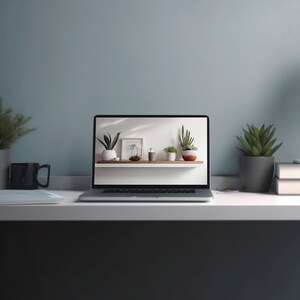 Simple Decor Zoom Background, Simple Shelf Design - Etsy