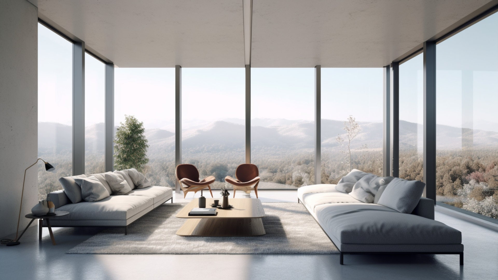 Zoom Virtual Background, Spacious Mountain View Zoom Meeting Backdrop ...