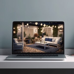 Zoom Outdoor Patio Backgrounds Digital Backdrops for Your - Etsy