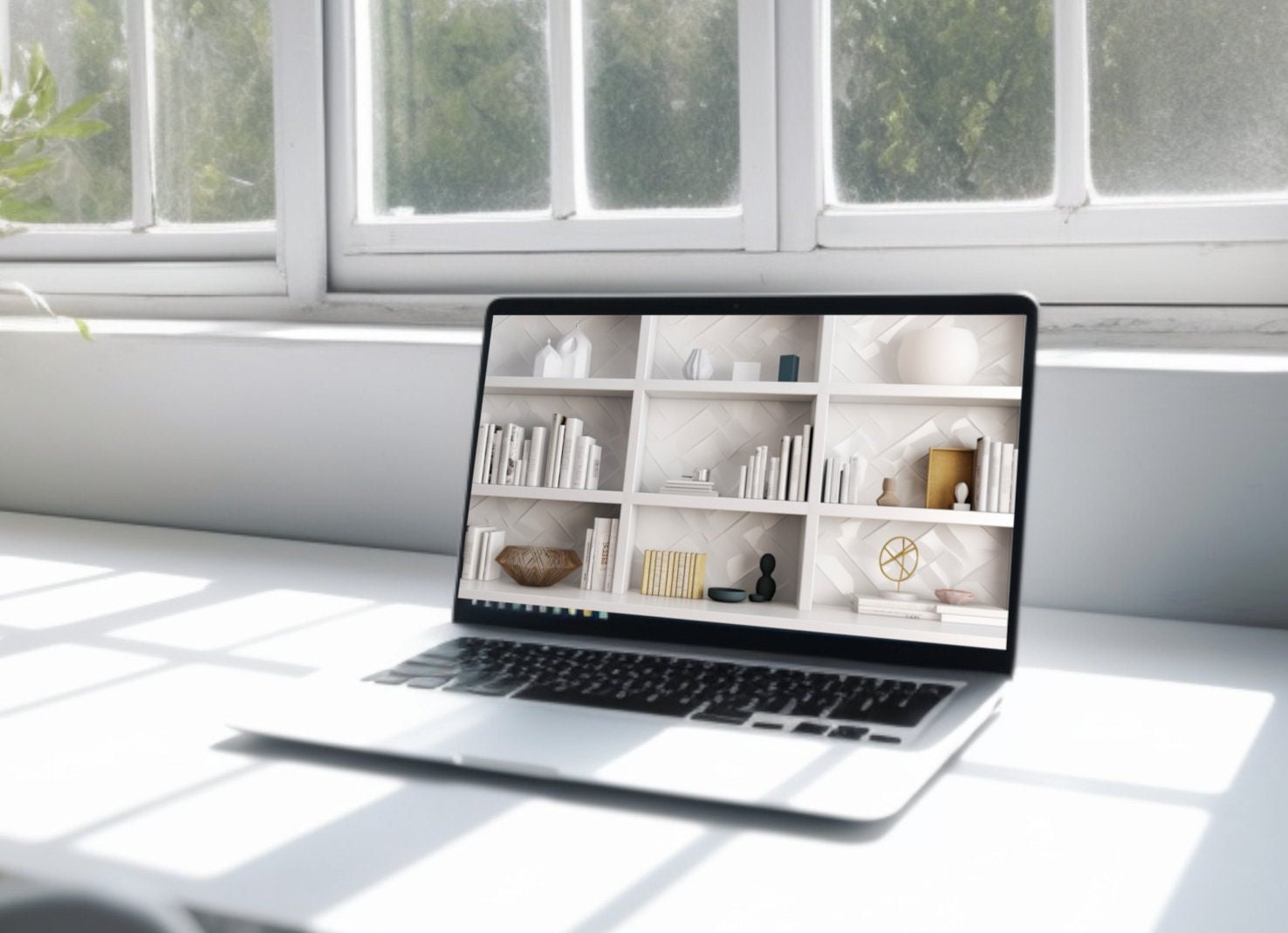 Simple Decor Zoom Background, Simple Shelf Design - Etsy