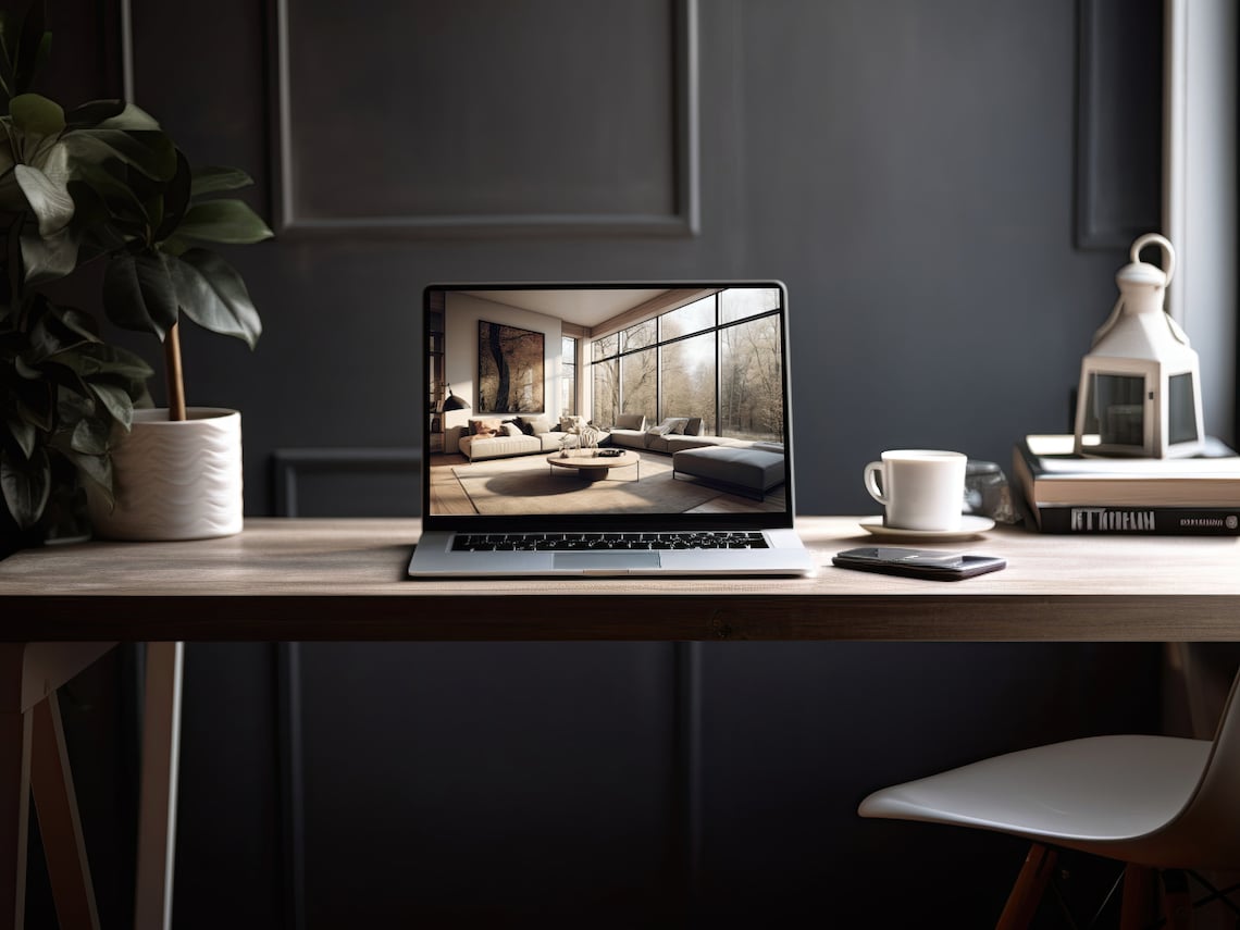 Zoom Virtual Background, Spacious Zoom Meeting Backdrop - Etsy