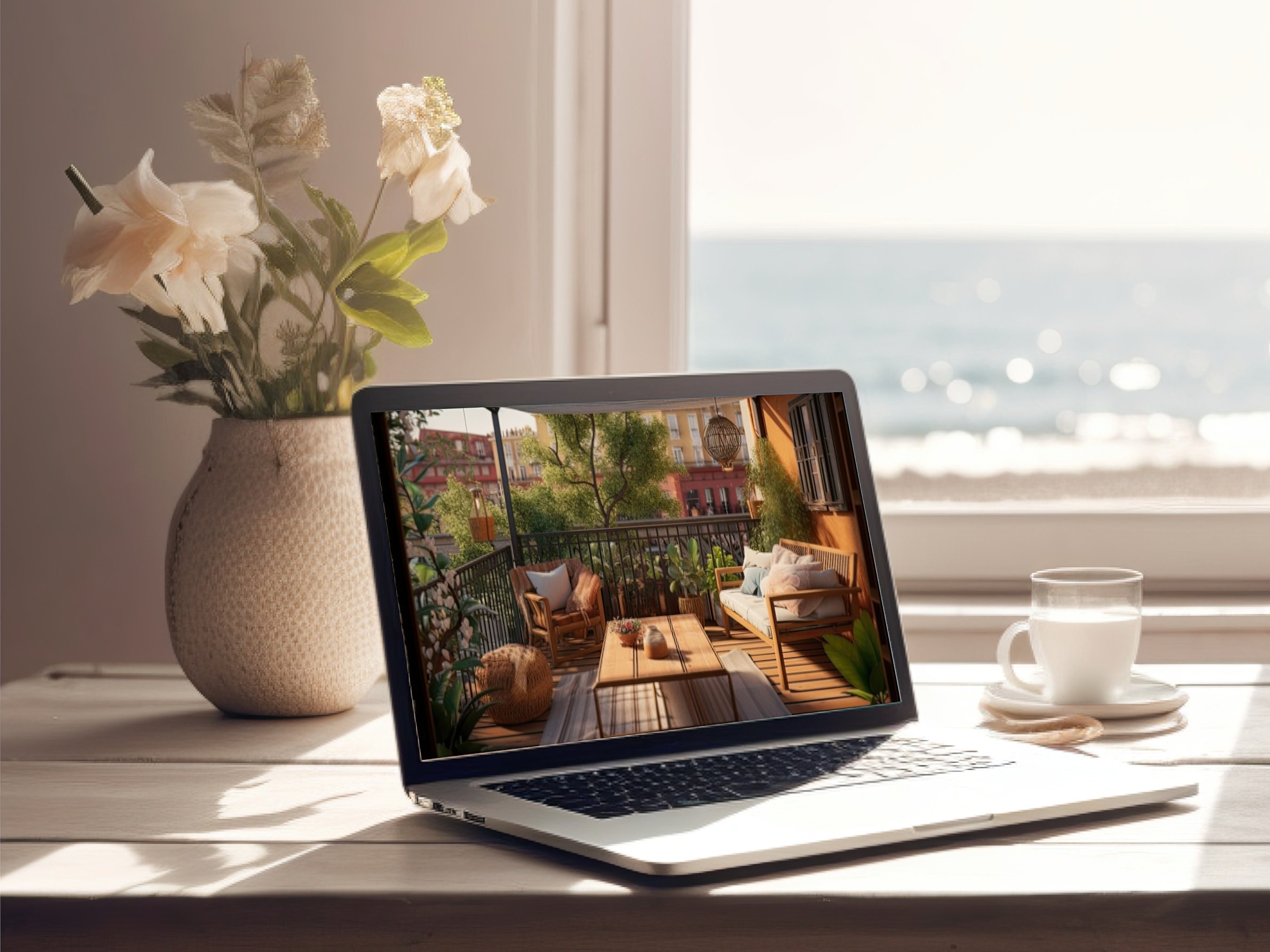 Zoom Outdoor Patio Backgrounds, Digital Backdrops for Your Next Zoom ...