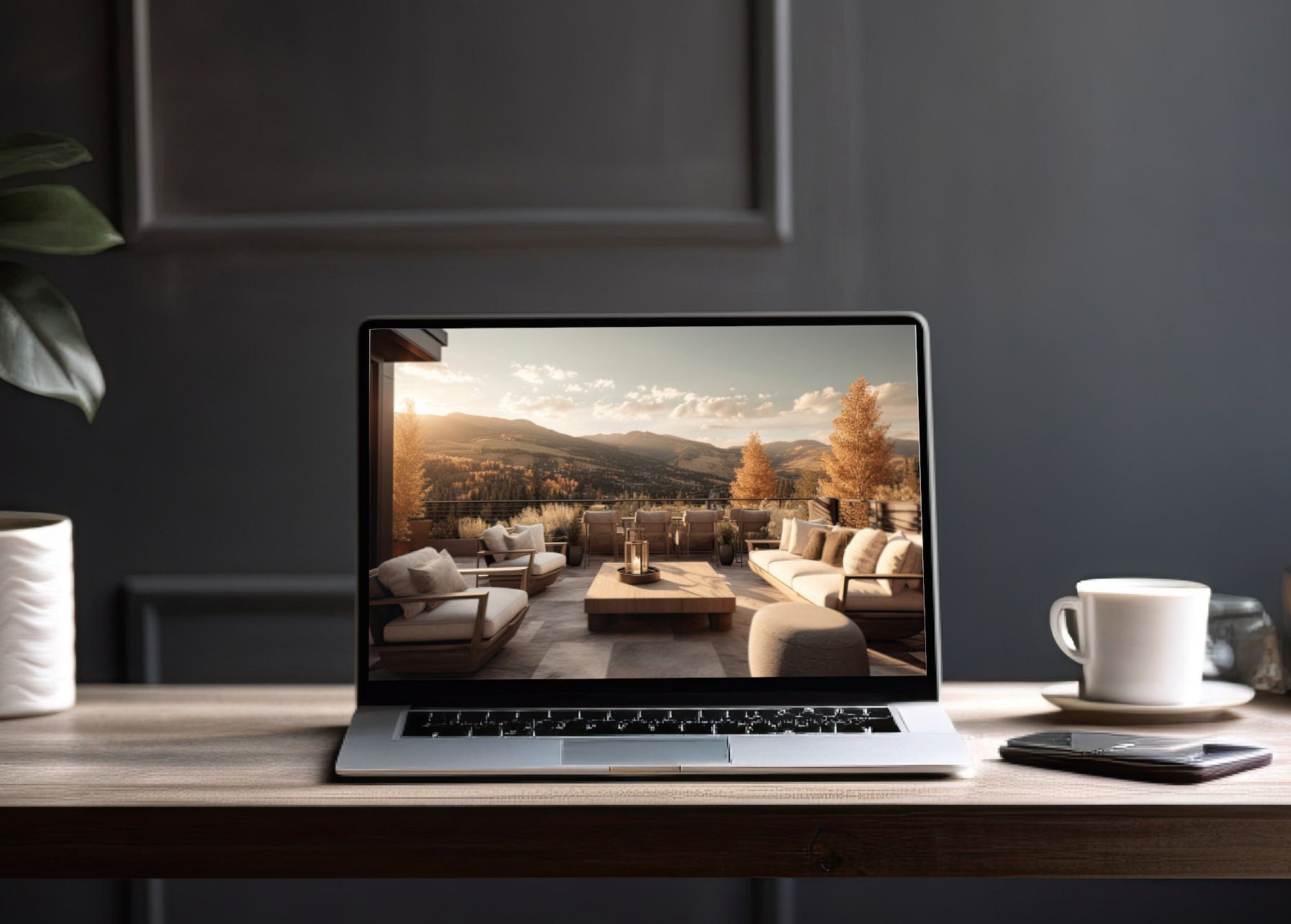 Zoom Outdoor Patio Backgrounds, Digital Backdrops for Your Next Zoom ...