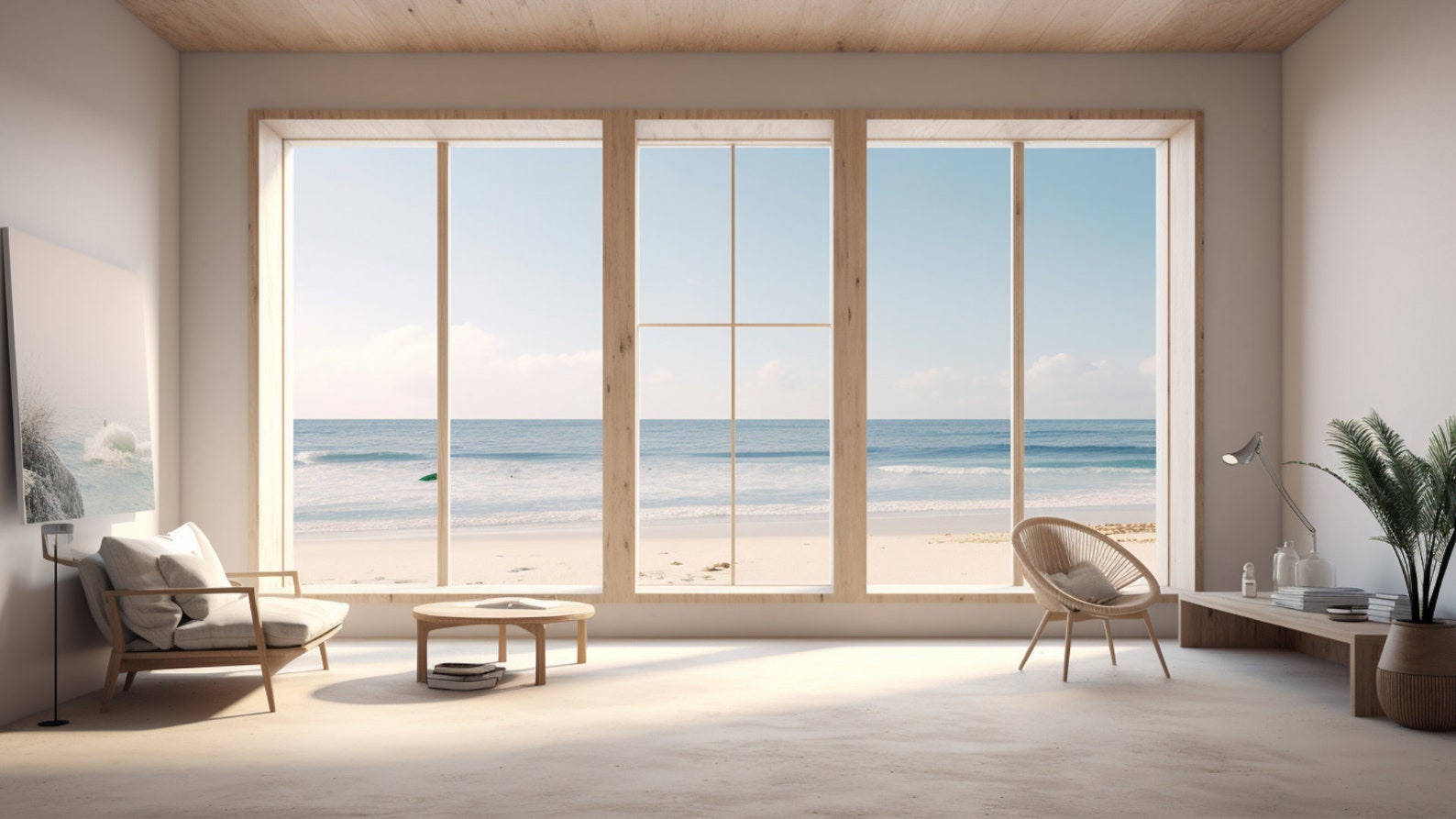 Ocean View Zoom Virtual Background, Spacious Ocean View Zoom Meeting ...