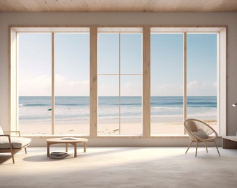 Ocean View Zoom Virtual Background, Spacious Ocean View Zoom Meeting ...