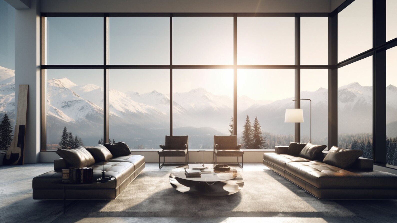 Zoom Virtual Background, Spacious Mountain View Zoom Meeting Backdrop ...