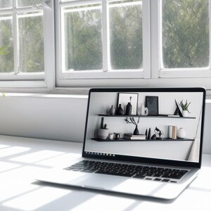 Simple Decor Zoom Background, Simple Shelf Design - Etsy