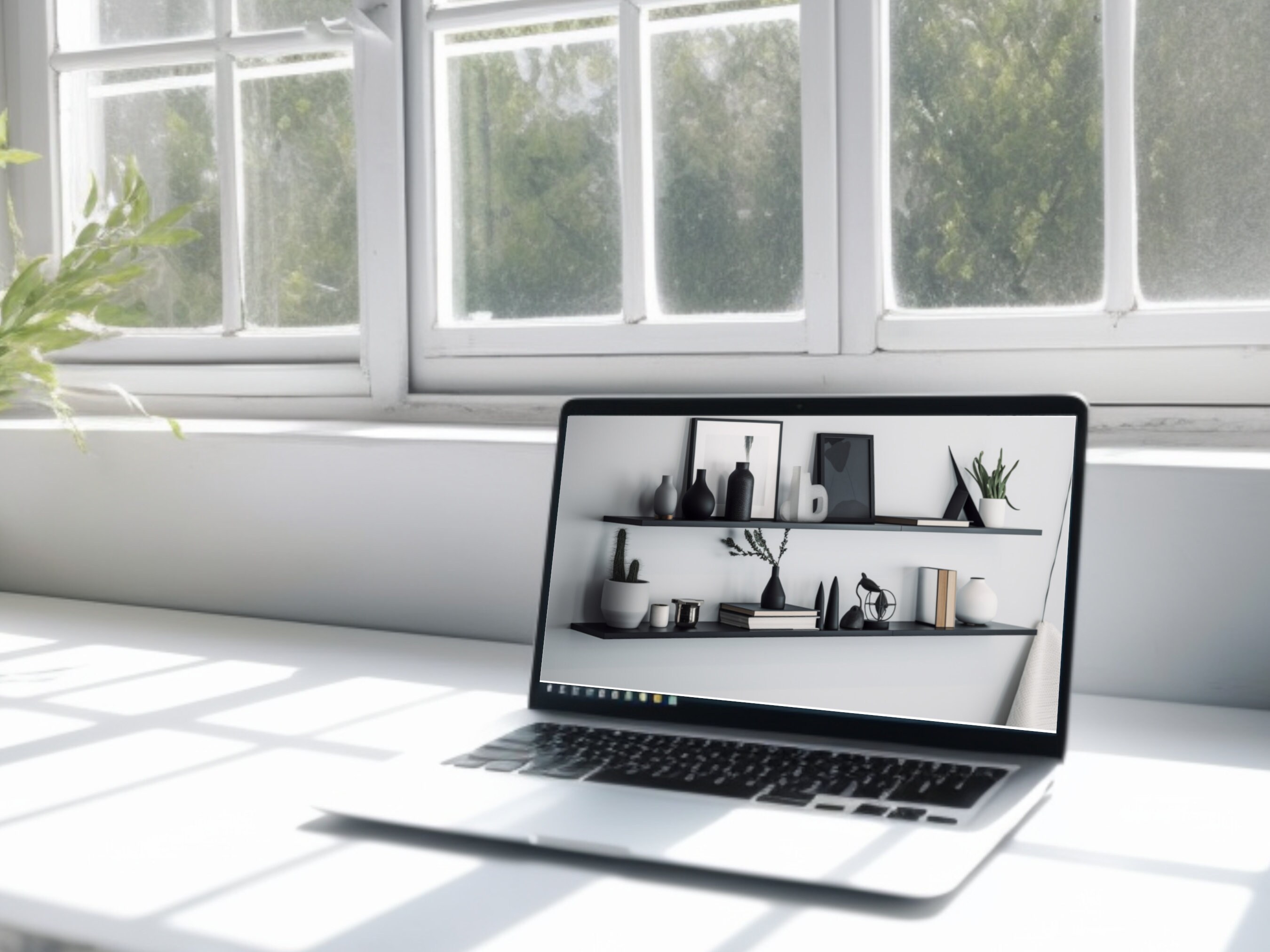 Simple Decor Zoom Background, Simple Shelf Design - Etsy