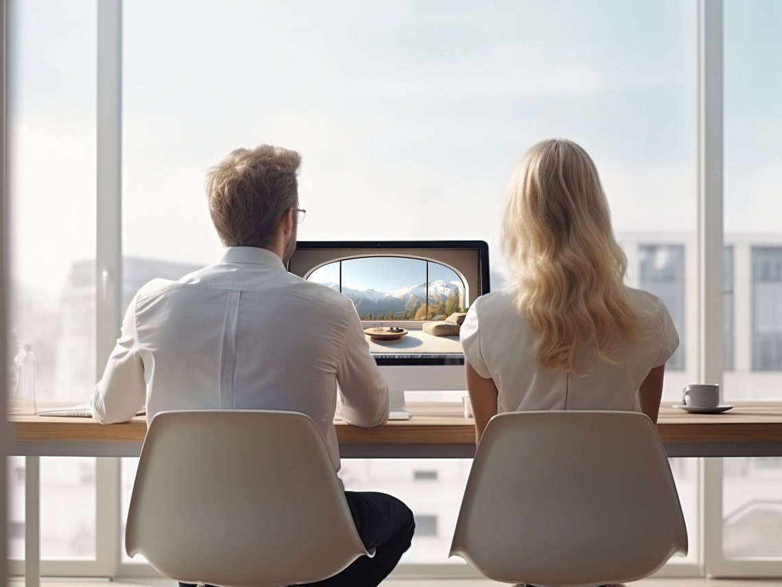 Zoom Virtual Background, Spacious Mountain View Zoom Meeting Backdrop ...