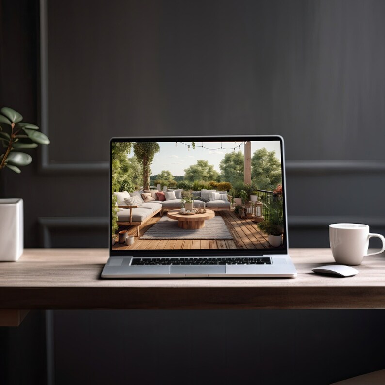 Zoom Outdoor Patio Backgrounds, Digital Backdrops for Your Next Zoom ...