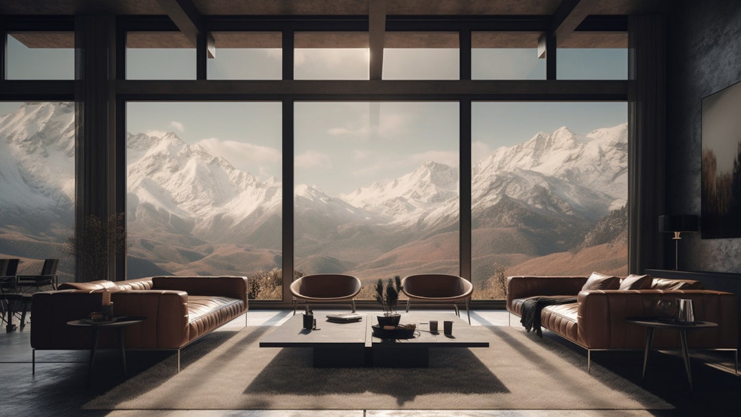 Zoom Virtual Background, Spacious Mountain View Zoom Meeting Backdrop ...