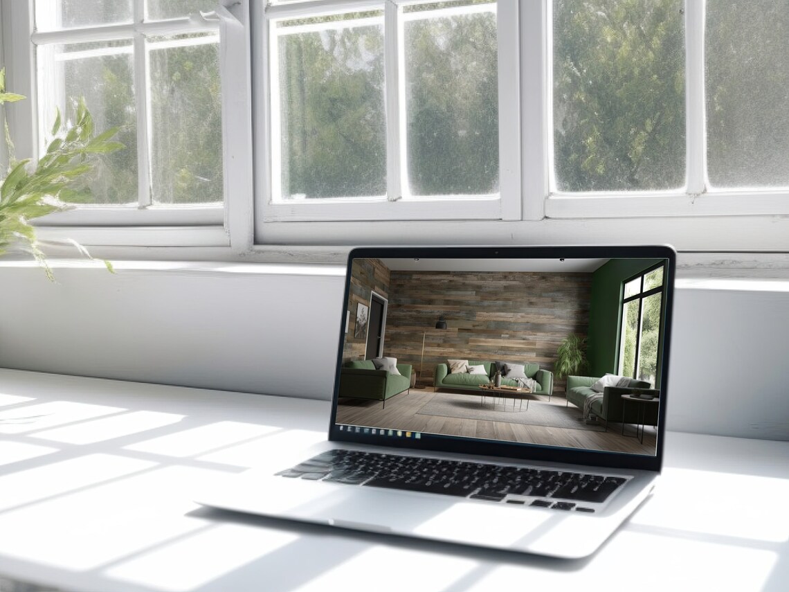 Farmhouse Zoom Backdrop, Barnwood Accent Wall Design, Farmhouse Zoom ...