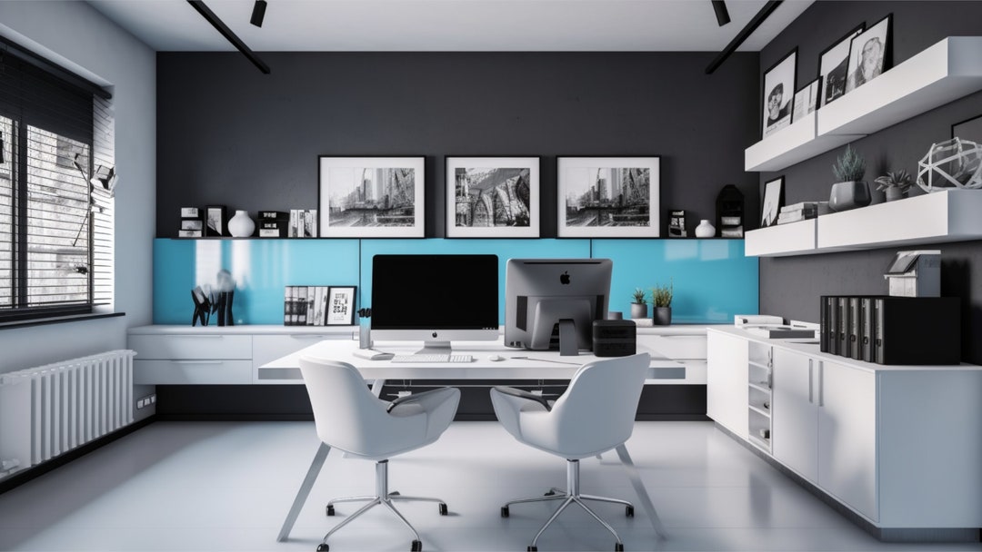 Zoom Office Backgrounds, Spacious Zoom Home Office Backgrounds - Etsy