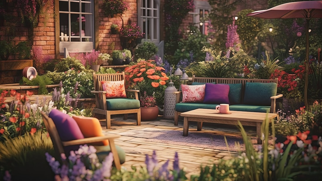 Zoom Outdoor Patio Backgrounds, Digital Backdrops for Your Next Zoom ...