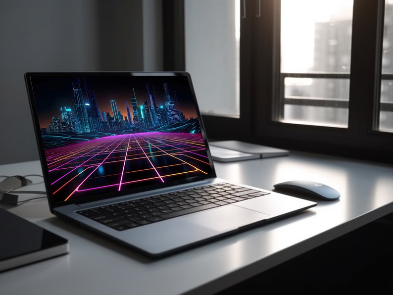 Neon Zoom Virtual Background, Spacious Zoom Meeting Backdrop - Etsy