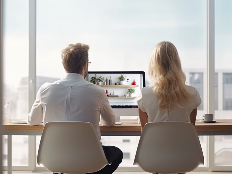 Simple Decor Zoom Background Simple Shelf Design - Etsy