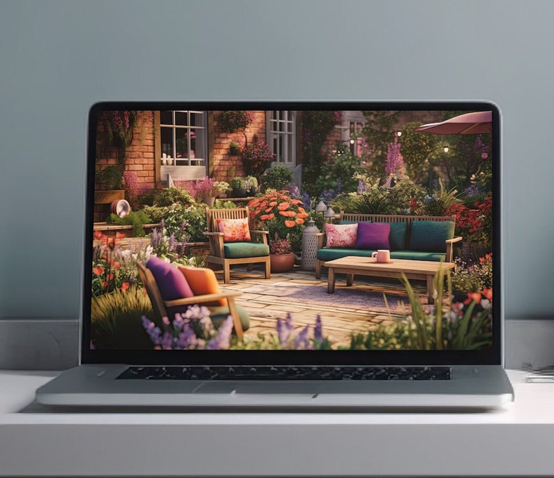 Zoom Outdoor Patio Backgrounds, Digital Backdrops for Your Next Zoom ...