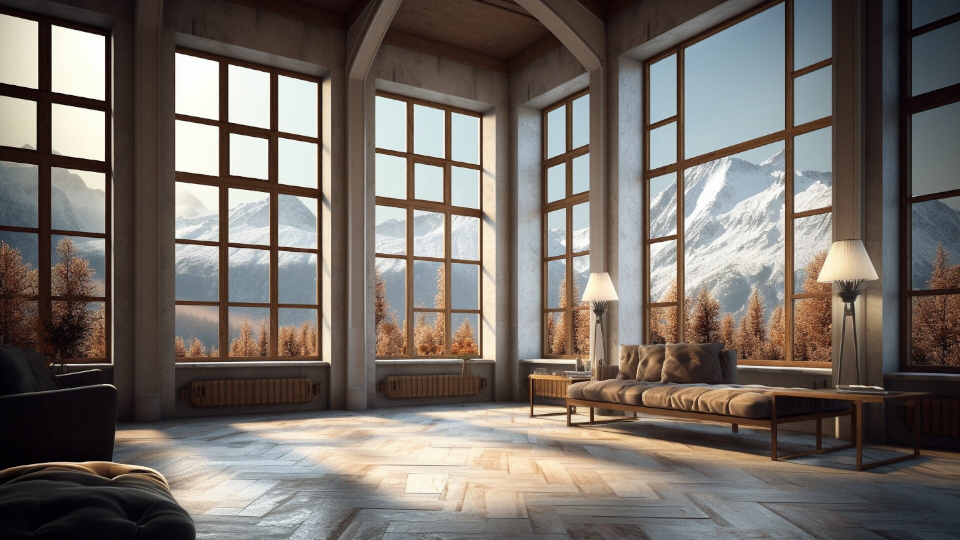 Zoom Virtual Background, Spacious Mountain View Zoom Meeting Backdrop ...