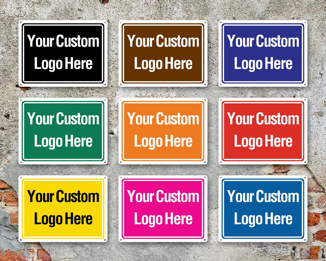 Custom Metal Sign, Personalized Outdoor Signs With Text Logo, Aluminum ...