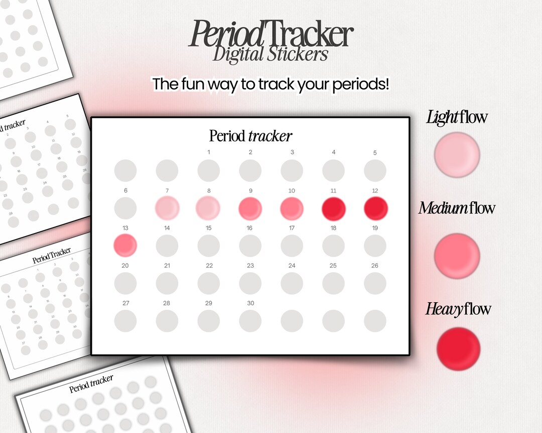 Period Tracker Period Tracker Planner Sticker Ovulation - Etsy UK