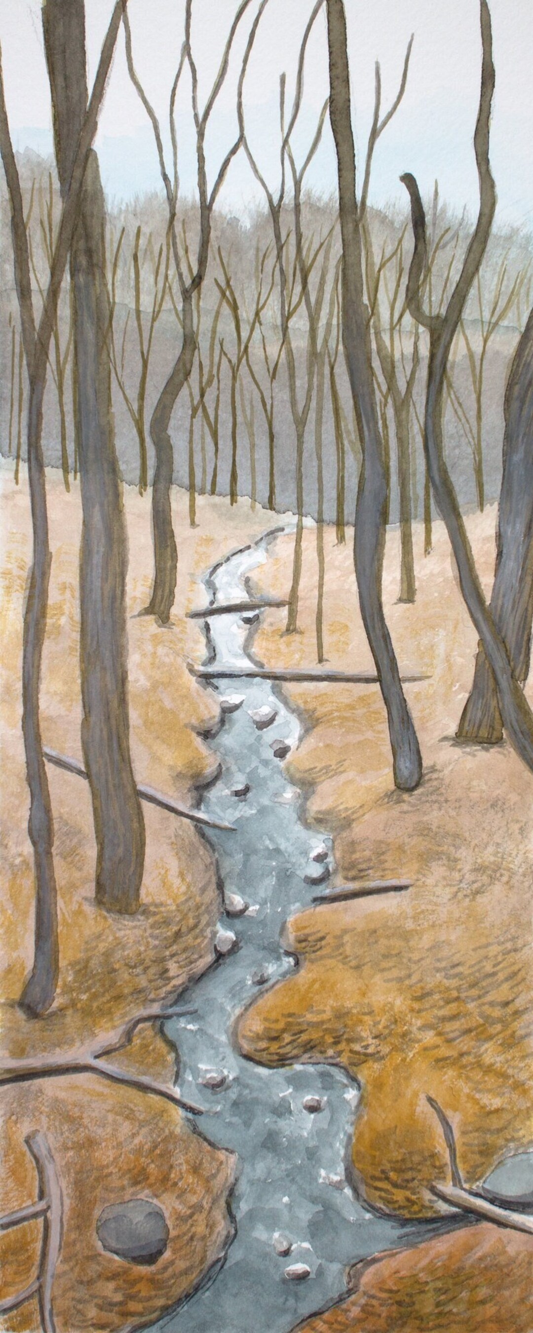 Mossy Brook at Mohonk, Watercolor Painting (print), Hudson Valley - Etsy