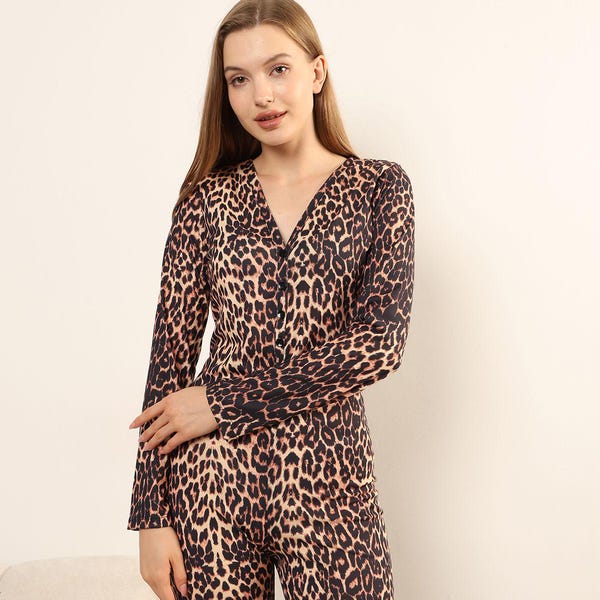 Leopard Lingerie - Etsy