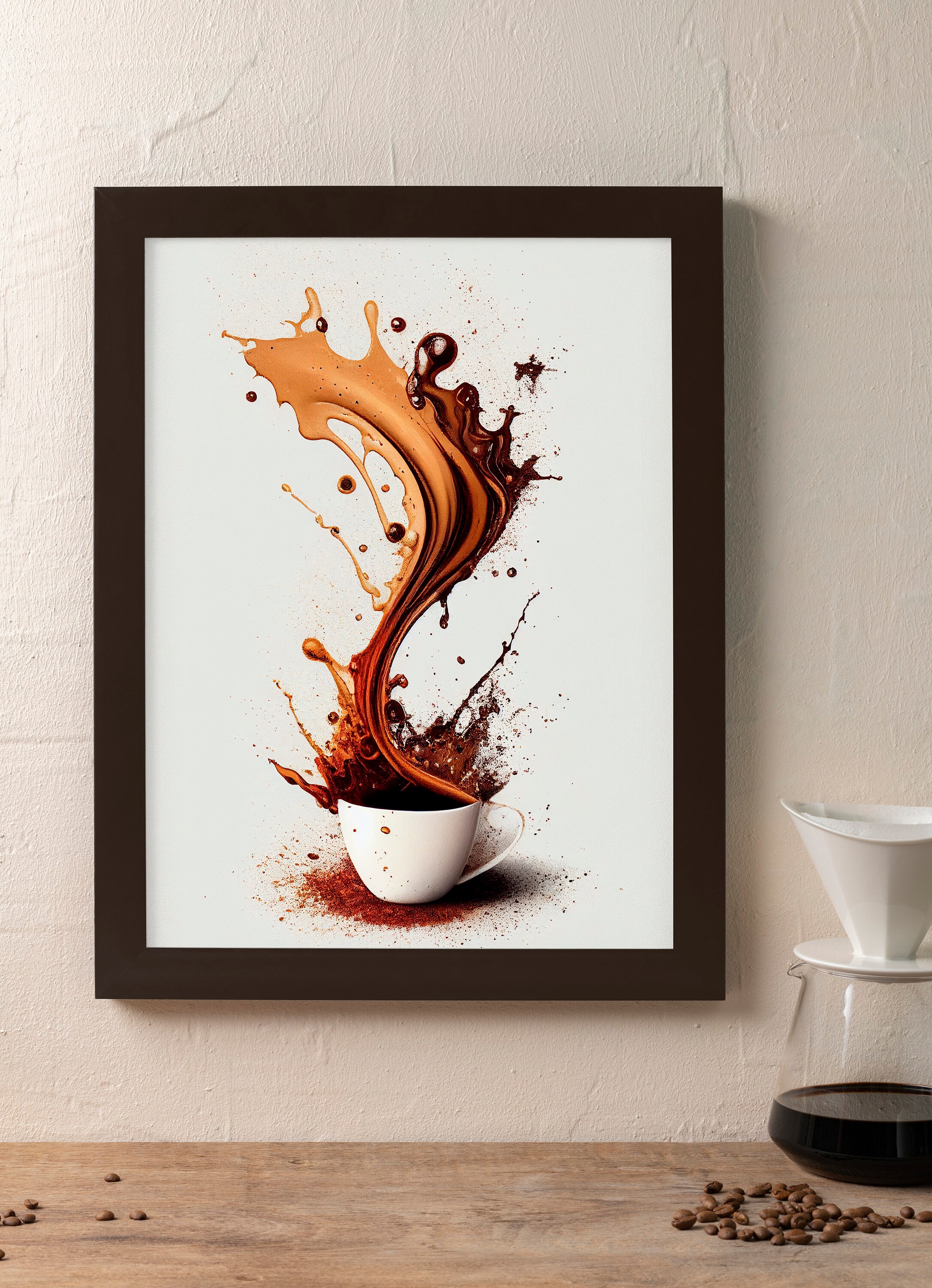Printable Coffee Art Bar or Kitchen Colorful Cafe Clipart - Etsy