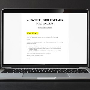 10 Powerful Email Templates for Leaders and Managers - Etsy