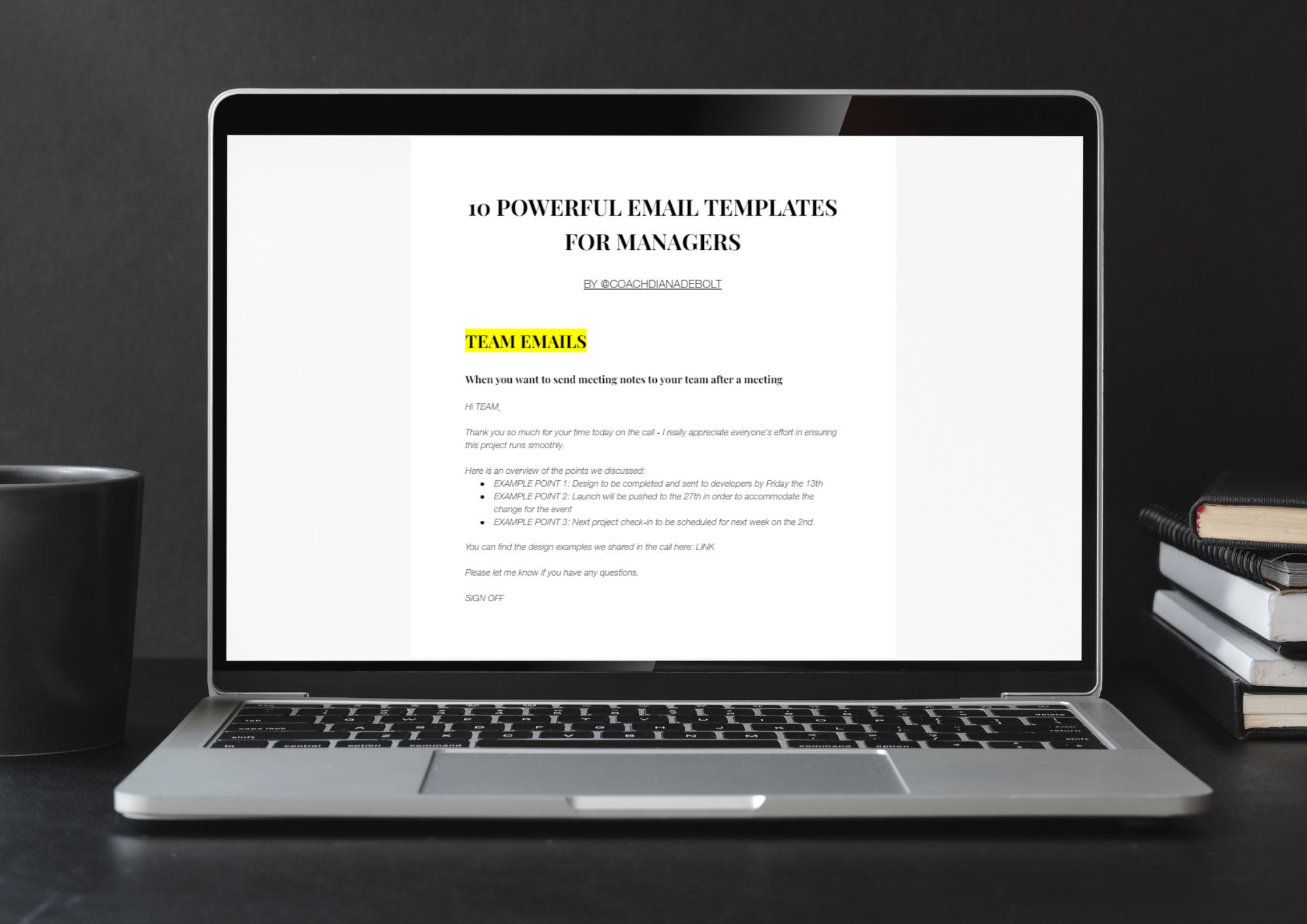 10 Powerful Email Templates for Leaders and Managers - Etsy