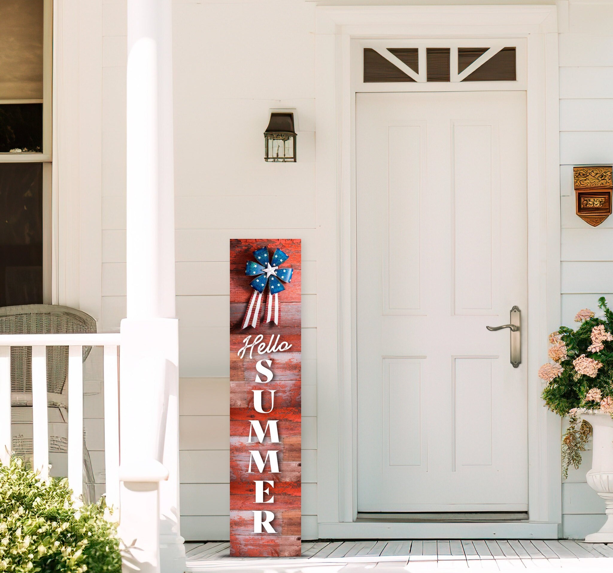 Hello Summer Porch Leaner - Etsy