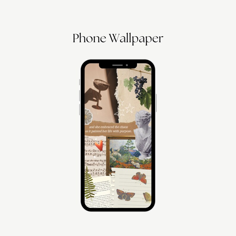 Light Academia Classical Laptop and Phone Wallpaper | Aesthetic Collage ...