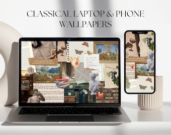 Cottagecore Laptop and Phone Wallpaper | Aesthetic Collage Lock Screen ...