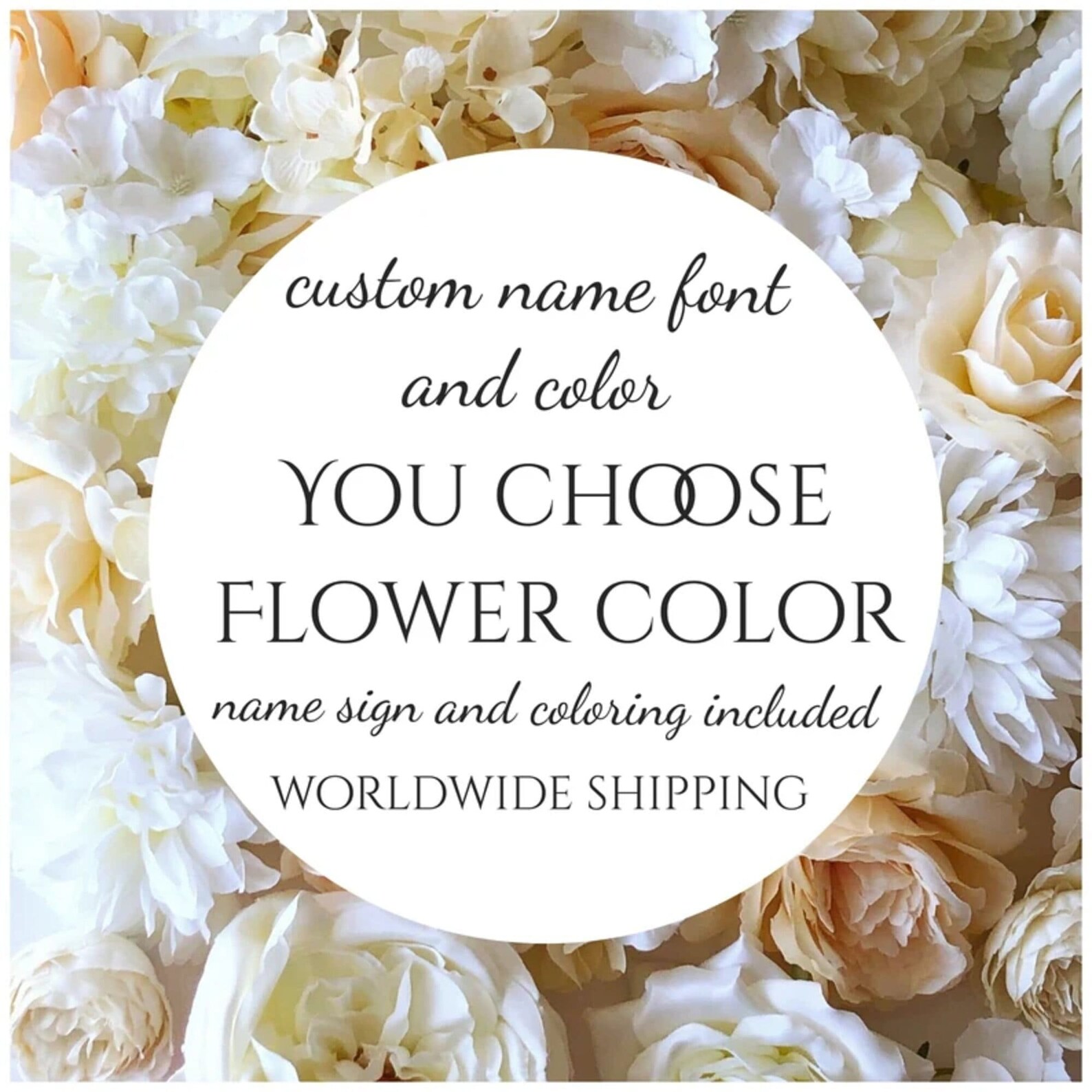 Flower Wall Decor, Name Sign Over Crib, Flower Letter, Floral Letter ...