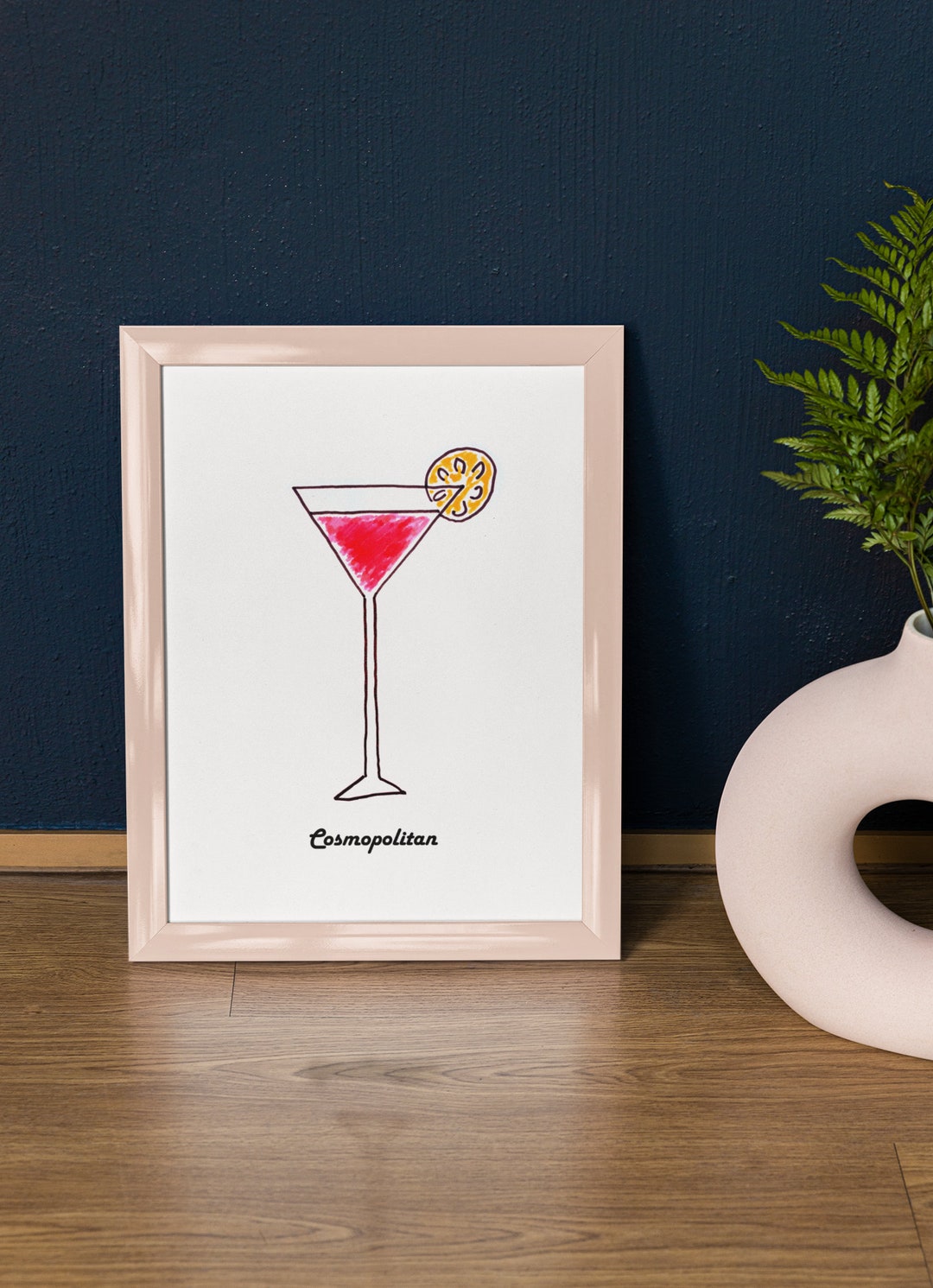 Cosmopolitan Drink Poster, Printable Cosmopolitan Print Gift, Cocktail ...