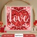Love Heart Shape 3D Shadow Box I Valentines Day Gift Idea I Paper Cut ...
