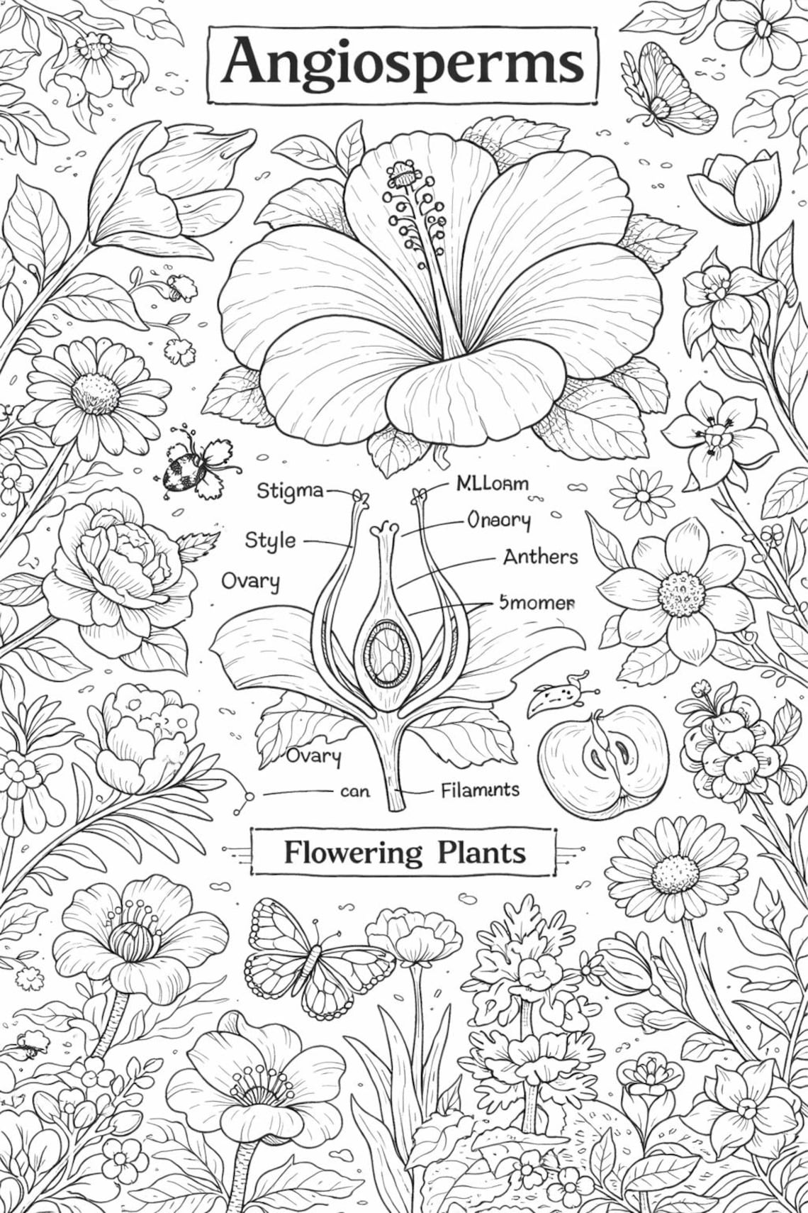 Plant Kingdom Poster Printable, Botanical Wall Art, Biology Classroom ...