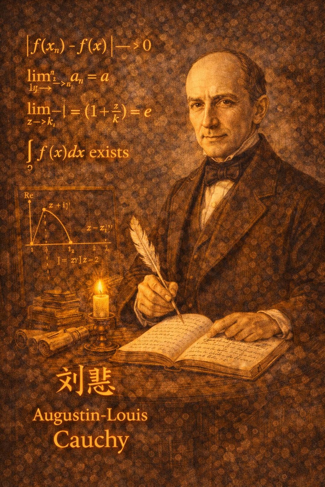 Augustin-louis Cauchy Poster Printable | Mathematician Wall Art ...