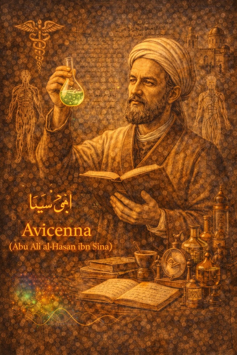 Avicenna (ibn Sina) Poster Printable | Islamic Golden Age Scholar Wall ...